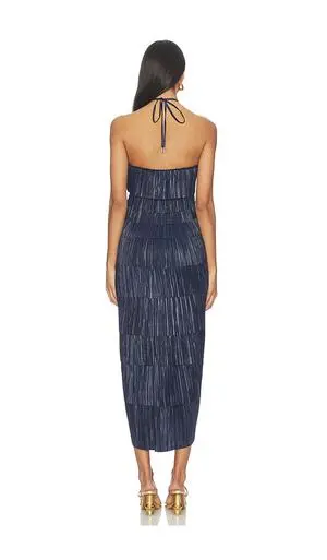 Cult Gaia Patrizia Halterneck Pleated Dress