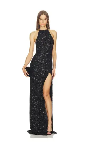 MICHAEL COSTELLO X Revolve Reggio Gown - Black