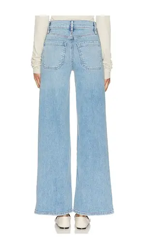 FRAME The Slim Palazzo Modernist Pocket Jeans - Blue