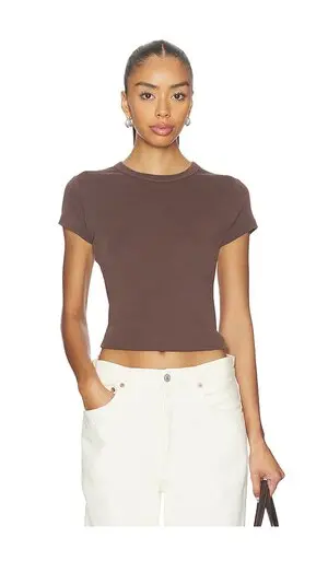 ST. AGNI Organic Cotton Baby Tee - Brown