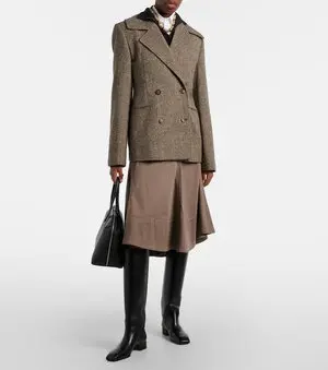 CHRISTEN Classic Square Leather Knee-high Boots