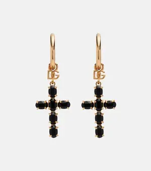 Dolce & Gabbana Crystal-embellished Drop Earrings - Gold