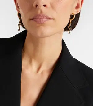 Dolce & Gabbana Crystal-embellished Drop Earrings - Gold