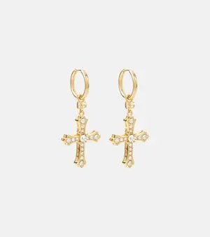 Dolce & Gabbana Crystal-embellished Drop Earrings - Gold