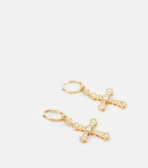 Dolce & Gabbana Crystal-embellished Drop Earrings - Gold