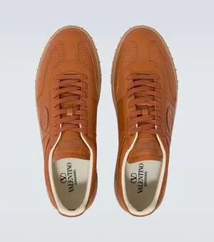 Valentino Garavani Upvillage Leather Sneakers - Brown