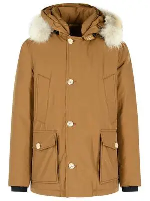 Woolrich Arctic Cotton-Blend Parka - Brown
