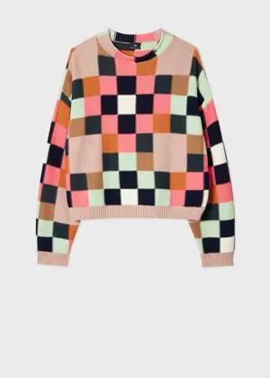Paul Smith Geometric Square Knitted Sweater