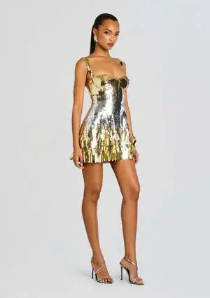 Retrofete Brianka Sequin Mini Dress