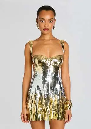 Retrofete Brianka Sequin Mini Dress
