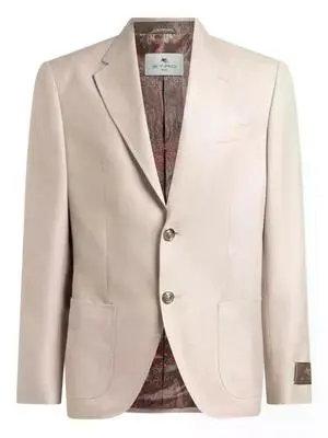 Etro Single-breasted Blazer - Neutrals