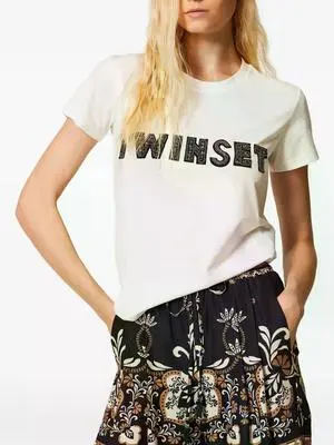 TWINSET Logo Patch T-shirt