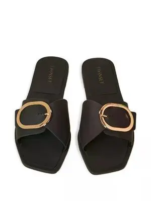 TWINSET Logo Buckle Sandals