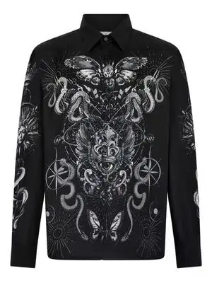 Philipp Plein Printed Silk Shirt