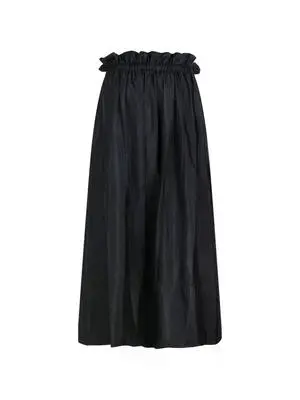 JIL SANDER Ruffled Drawstring Midi Skirt