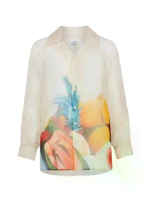 DONDE ESTEBAN Printed Chiffon Shirt