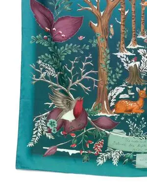 ASPINAL OF LONDON Woodland Print Scarf