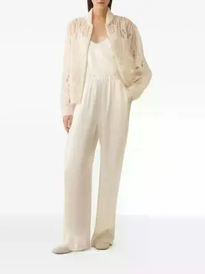 Fabiana Filippi Elasticated-waist Satin Trousers