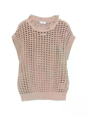 Peserico Open-knit Top
