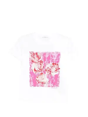 Givenchy Floral Print T-shirt - White
