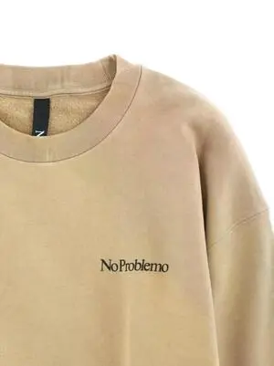 NO PROBLEMO Logo Sweatshirt - Neutrals