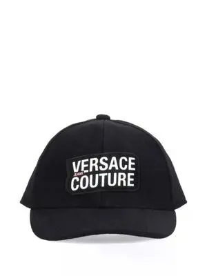 Versace Logo Patch Baseball Cap - Black