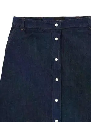 A.p.c. Denim Midi Skirt - Blue