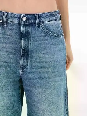 PT TORINO Ripped Wide Leg Jeans