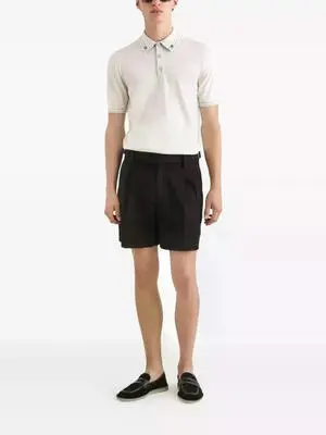 Dolce & Gabbana Logo-trim Polo Shirt - White