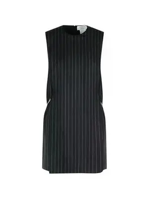 Sportmax Domoni Striped Mini Dress - Black