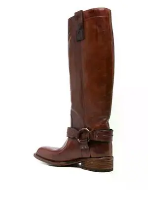 FAUZIAN JEUNESSE Buckle Knee High Boots