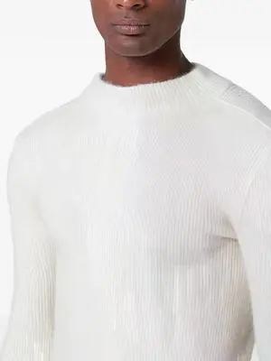 Rick Owens Ribbed Mock-neck Sweater