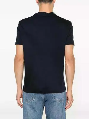 Isaia Logo-embroidered T-shirt
