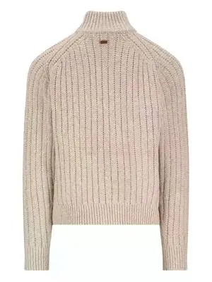 TOD'S Zip-up Ribbed Cardigan