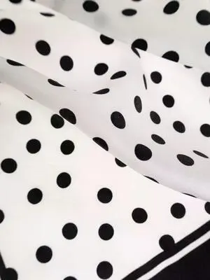 Dolce & Gabbana Polka-dot Silk Scarf
