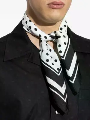 Dolce & Gabbana Polka-dot Silk Scarf