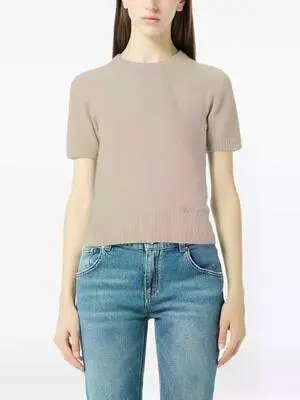 Blumarine Short-sleeve Top - Neutrals