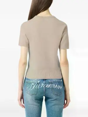 Blumarine Short-sleeve Top - Neutrals
