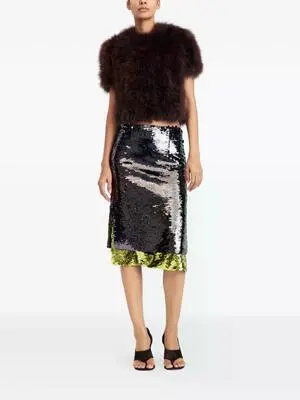 16Arlington Nyla Sequin Midi Skirt