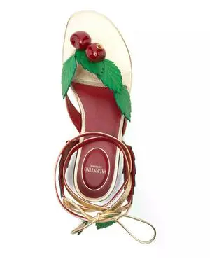 Valentino Garavani Cherry Leaf Sandals