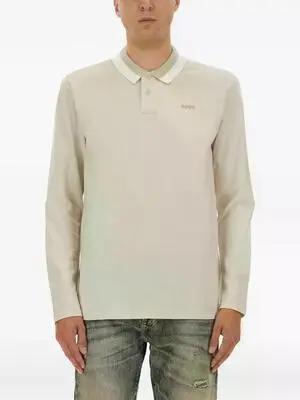 BOSS Long Sleeve Pique Polo Shirt