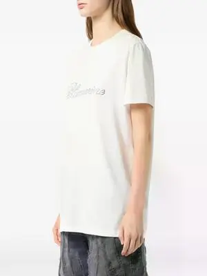 Blumarine Logo-embroidered Jersey T-shirt