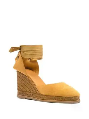 CastaÑer Ribbon Wedge Espadrilles