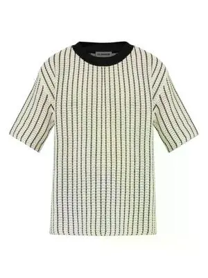 JIL SANDER Striped Crew-neck T-shirt - Neutrals