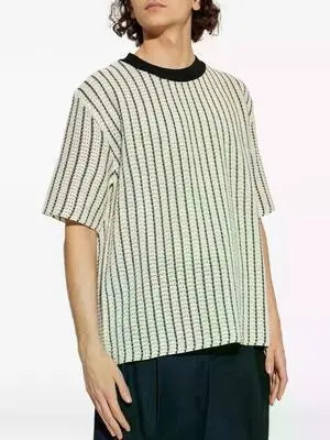 JIL SANDER Striped Crew-neck T-shirt - Neutrals