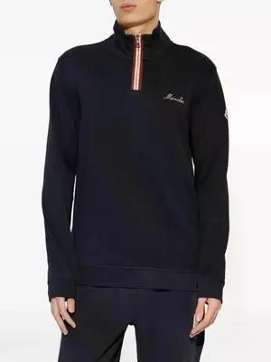 Moncler Half-zip Mock-neck Sweatshirt