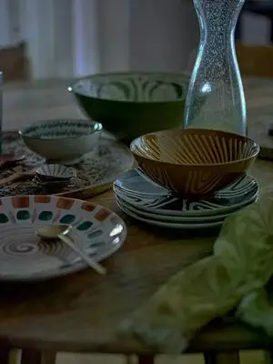 BLOOMINGVILLE Shama Patterned Plate