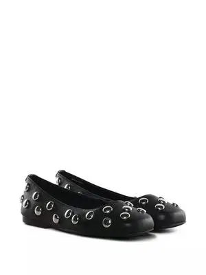 Michael Kors Studded Leather Ballet Flats
