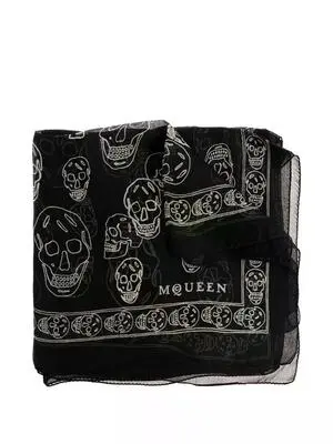 Alexander McQueen Skull-print Scarf - Black