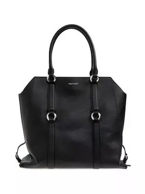 Alexander McQueen Farringdon Ring-detail Tote Bag - Black